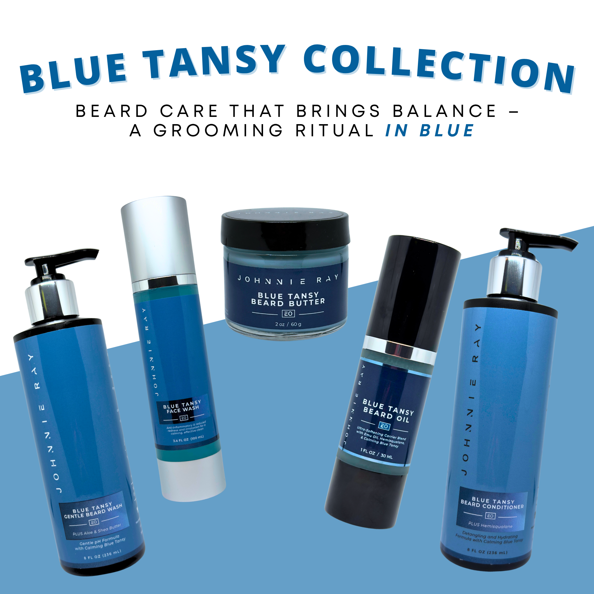 Blue Tansy Collection | Essential Oil + Emu Oil | Johnnie Ray